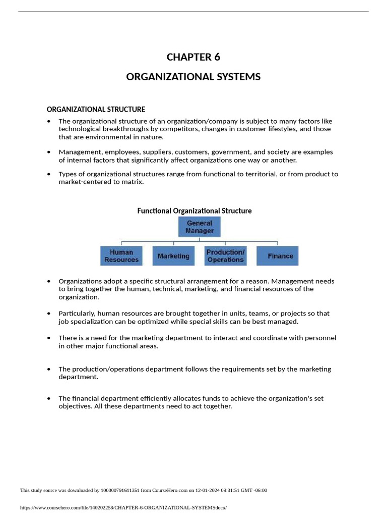 Understanding Organizational Structures | PDF | Organizational ...
