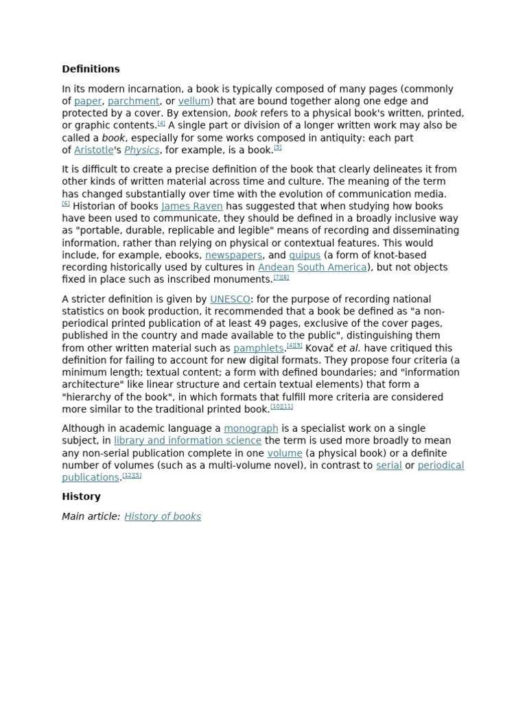 DEFINITIONS doc | PDF | Books | Printing