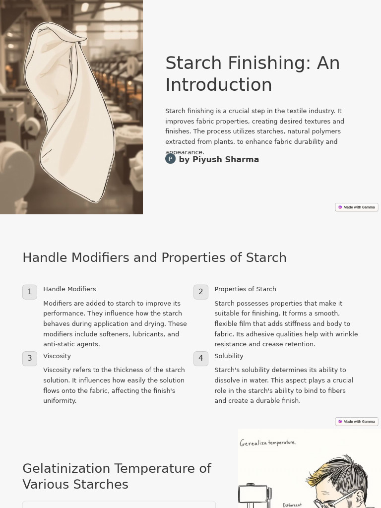 Starch Finishing An Introduction | PDF | Starch | Materials