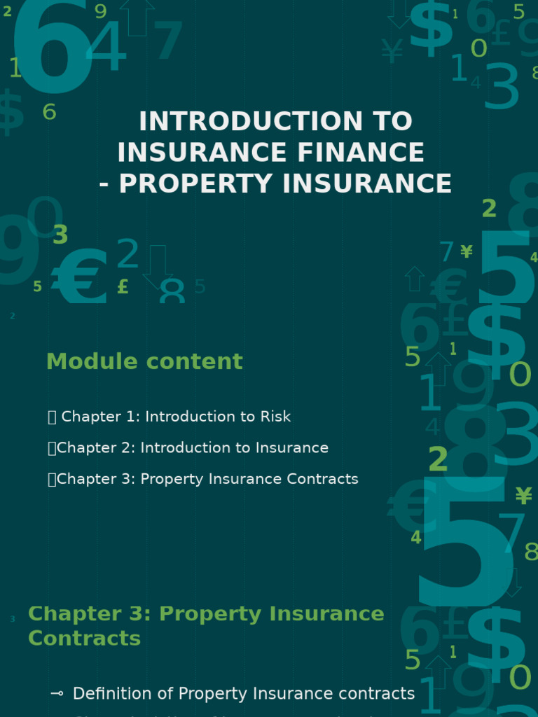 Insurance LK Lecturenote Chapter3 Part1 | PDF | Insurance | Indemnity