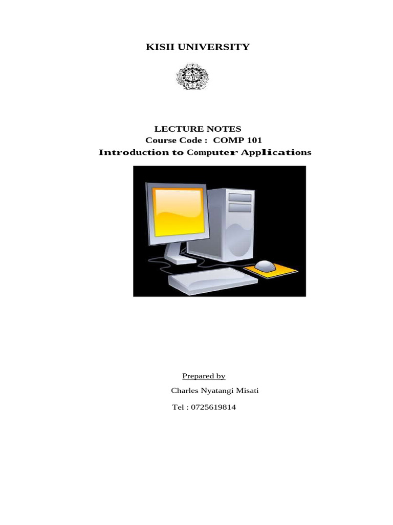 COMP 101 2020 1 | PDF | Computer Keyboard | Computer Monitor