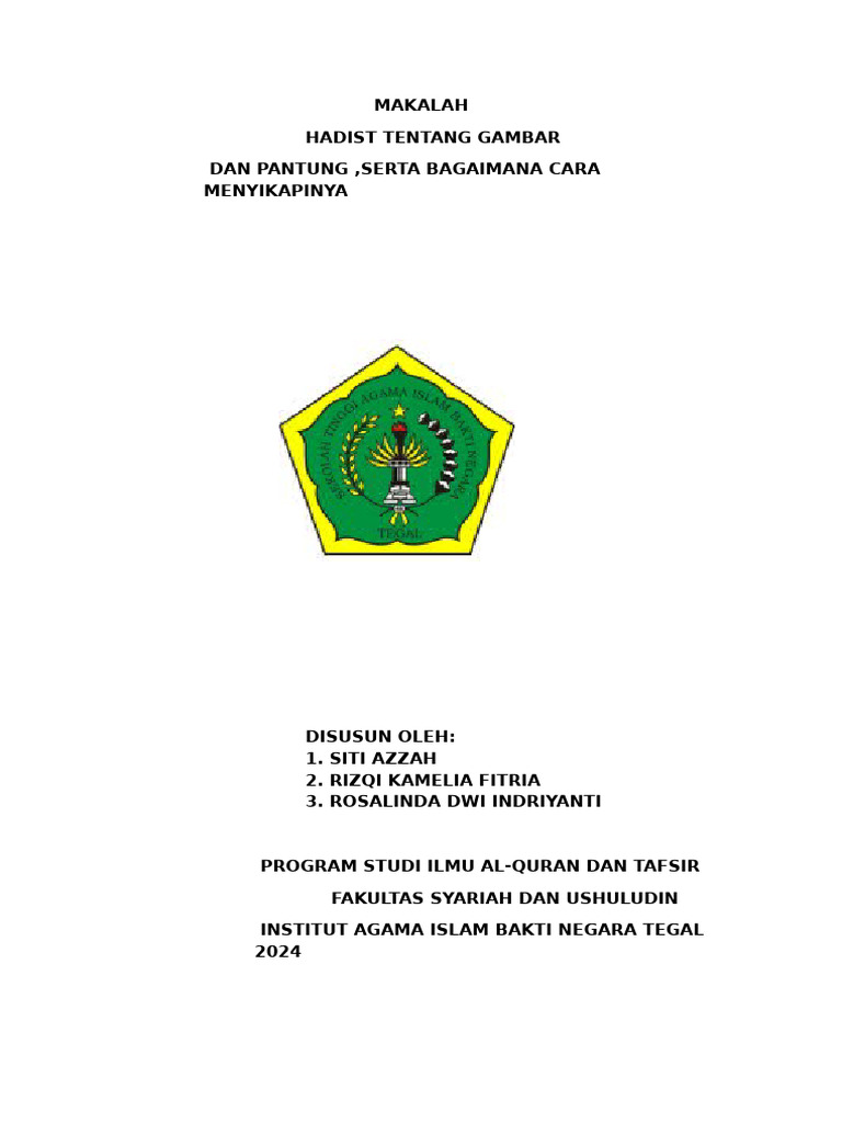 Hadits Larangan Gambar dan Patung | PDF