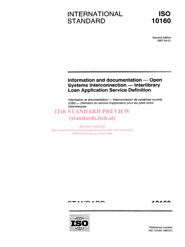 ISO-10160 aaa | PDF | Osi Model | International Organization For ...