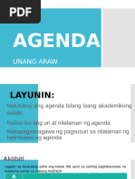 Ano Ang Kahulugan NG Agenda | PDF