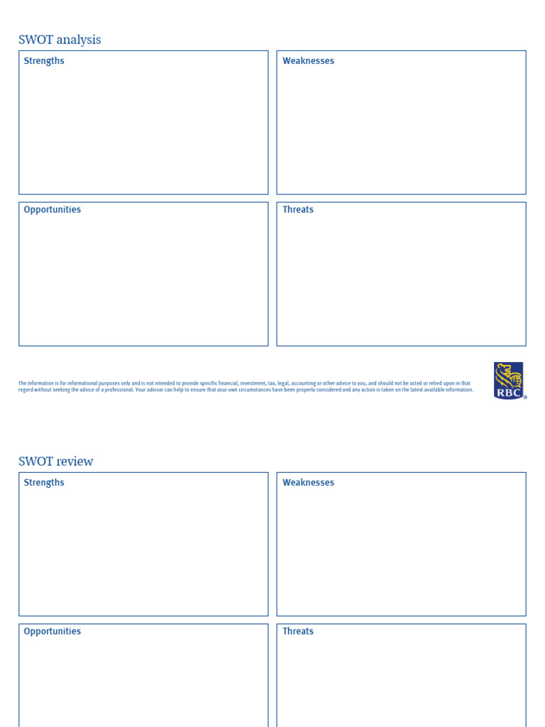 Swot Template | PDF | Swot Analysis | Business