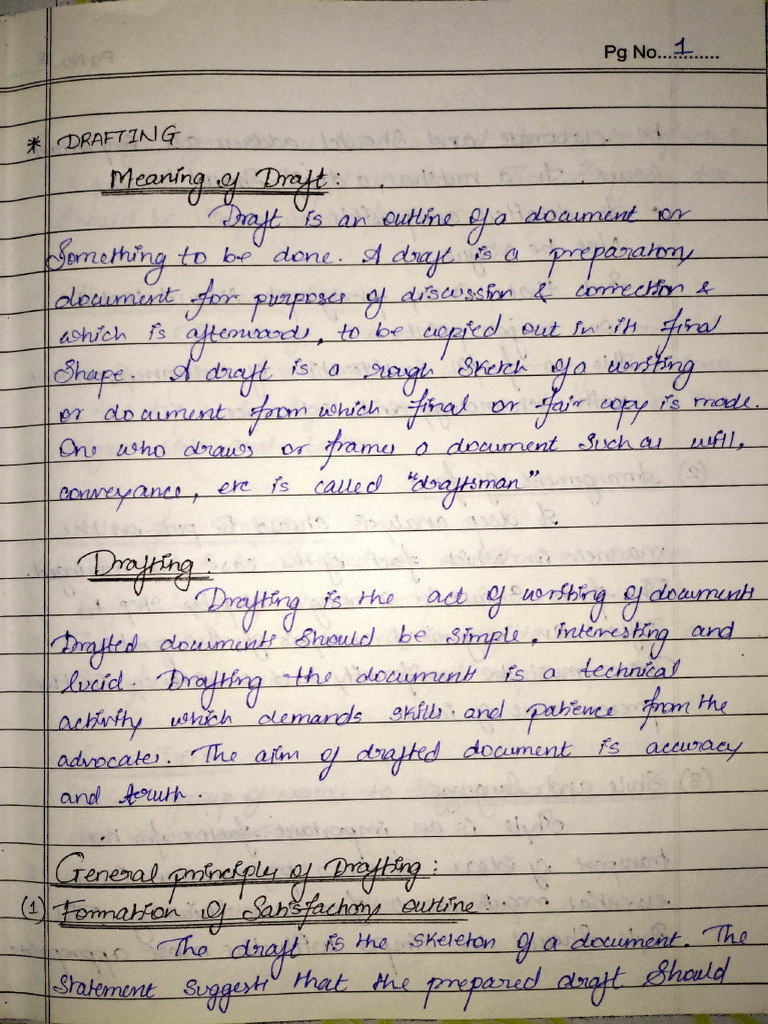 Draft Document for Legal Procedures | PDF