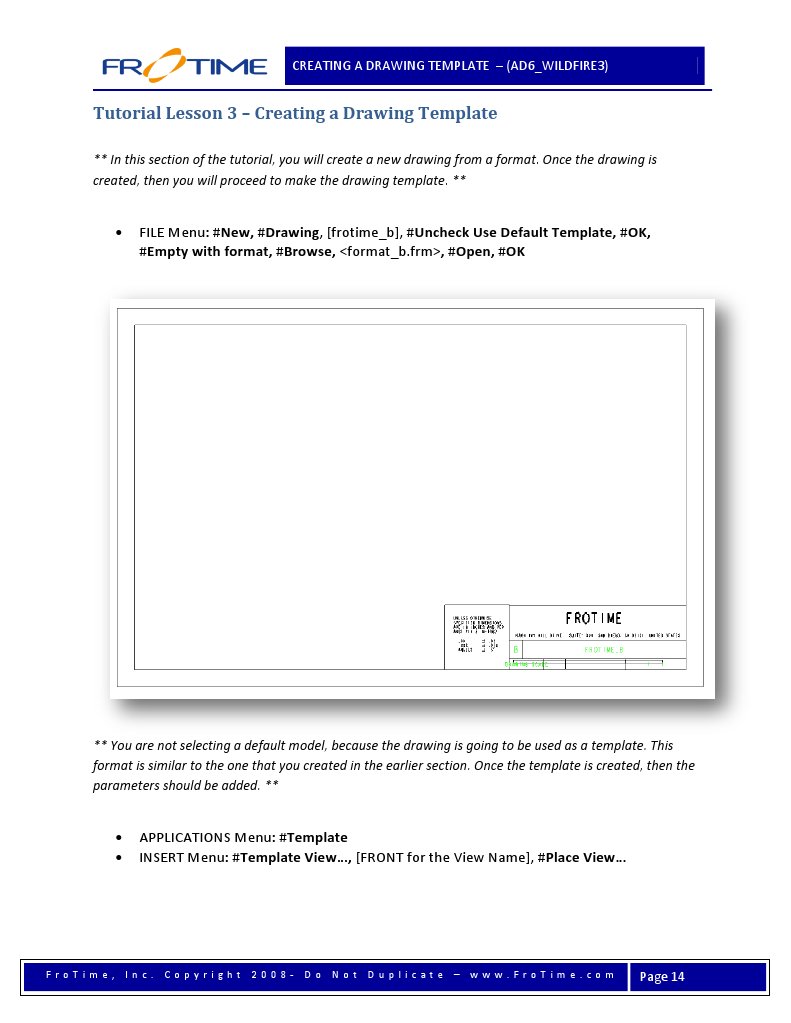 Tutorial Lesson 3 - Creating A Drawing Template | PDF