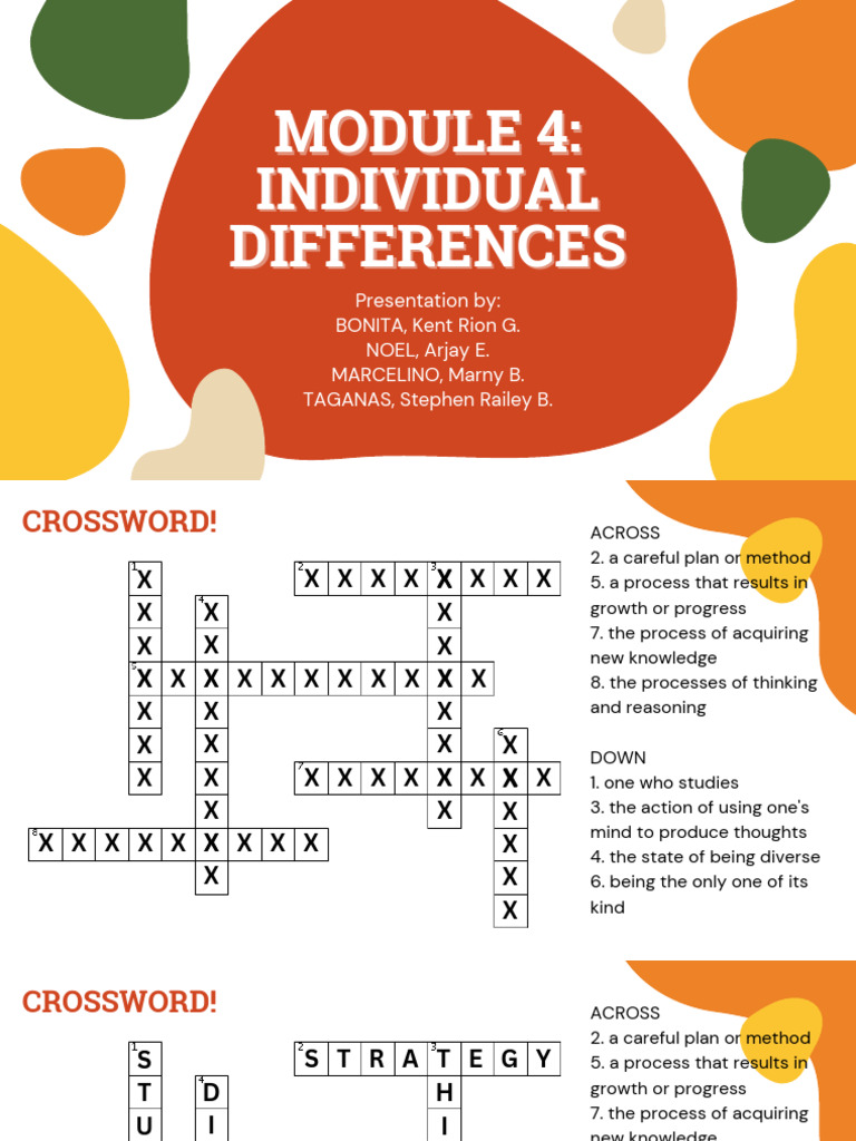 Module 4 - Individual Differences (Group 5) | PDF | Learning | Learning ...