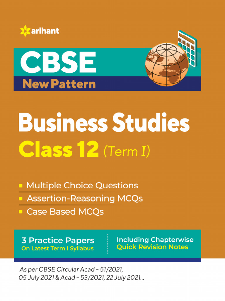 Arihant Business Studies Class 12 Term 1 PDF Free | PDF