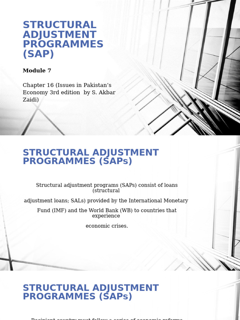 Module 7 ECO610 | PDF | Structural Adjustment | Government Budget Balance