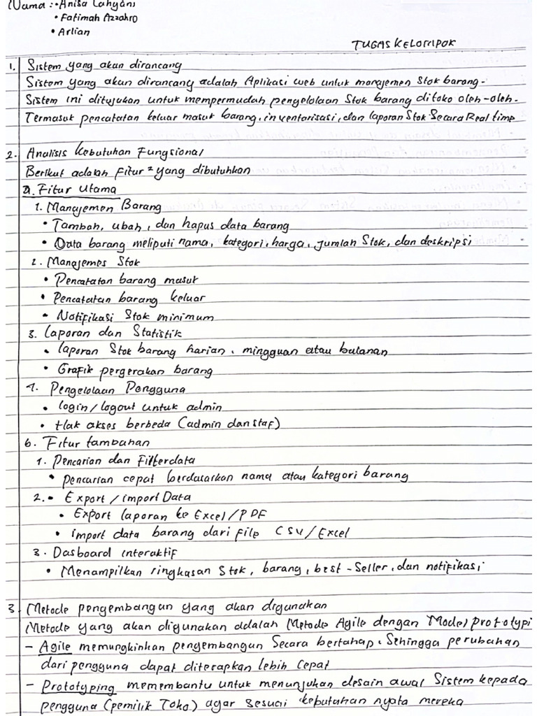 Tugas Kelompok (Analisa & Perancangan Si | PDF