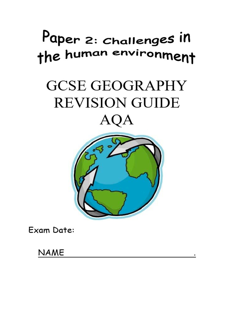 Geography Paper 2 Revision Guide 2022 PDF | PDF