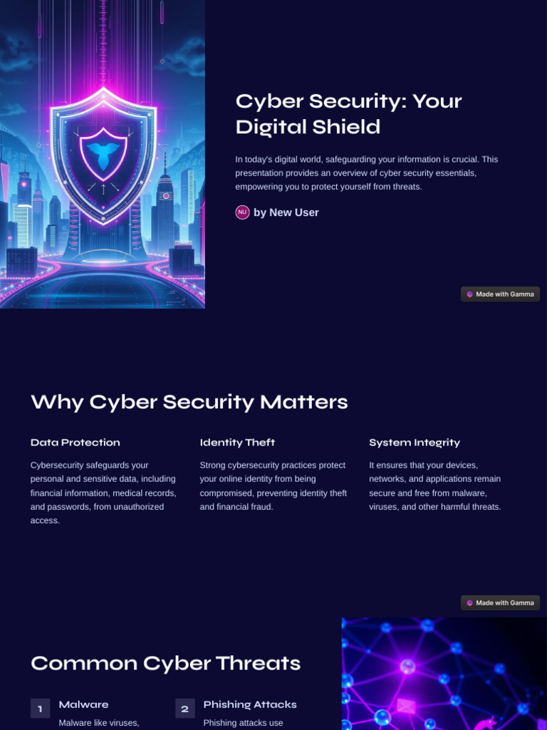 Cyber Security Your Digital Shield | PDF | Security | Computer Security