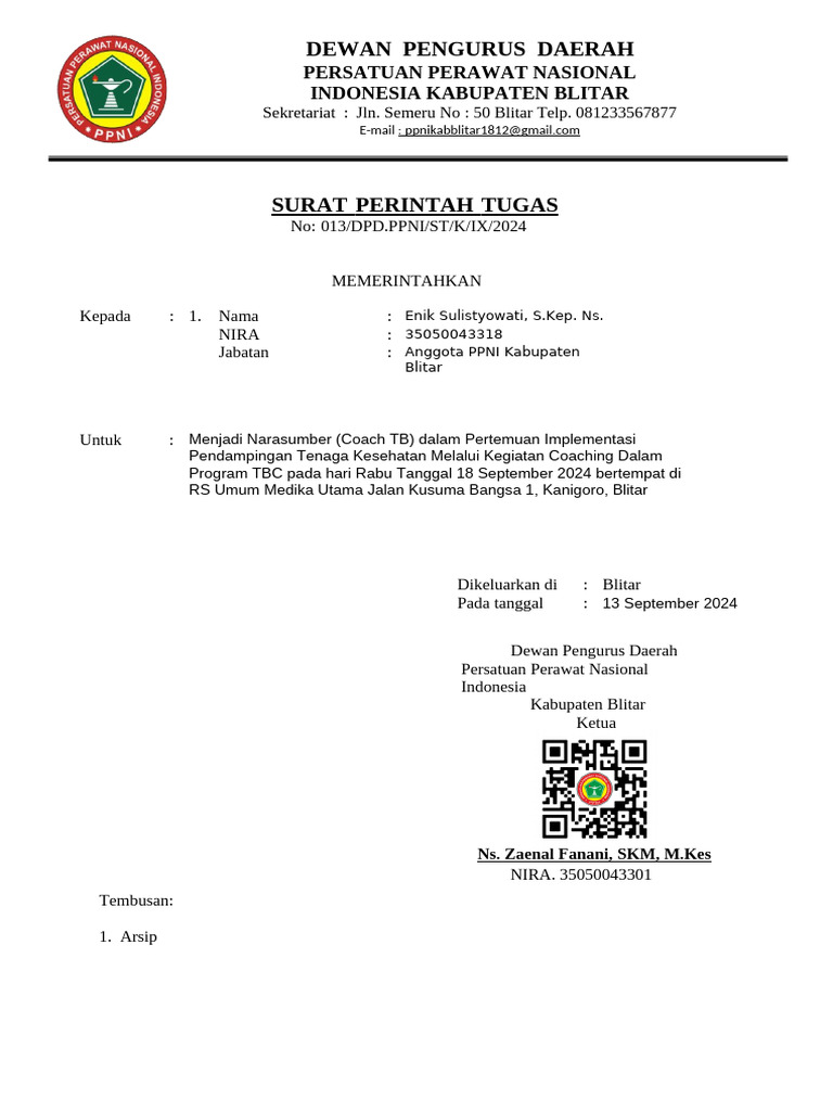 013.014 SURTUG Emi Handayani Dan Enik Sulistyawati | PDF
