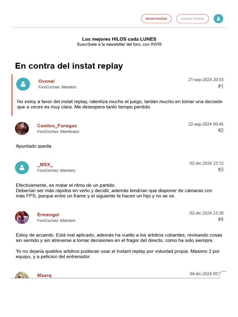 En contra del instat replay | PDF