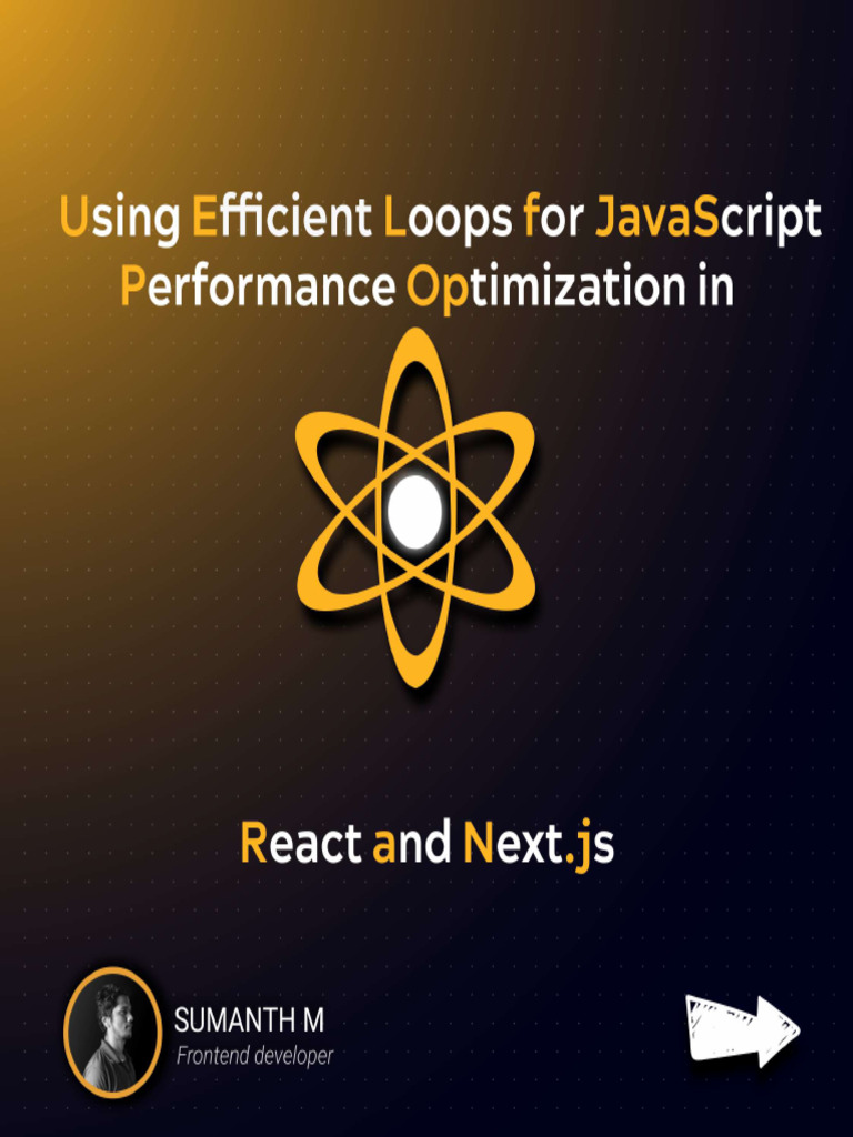 Using Efficient Loops for Performance Optimisation(Js) | PDF