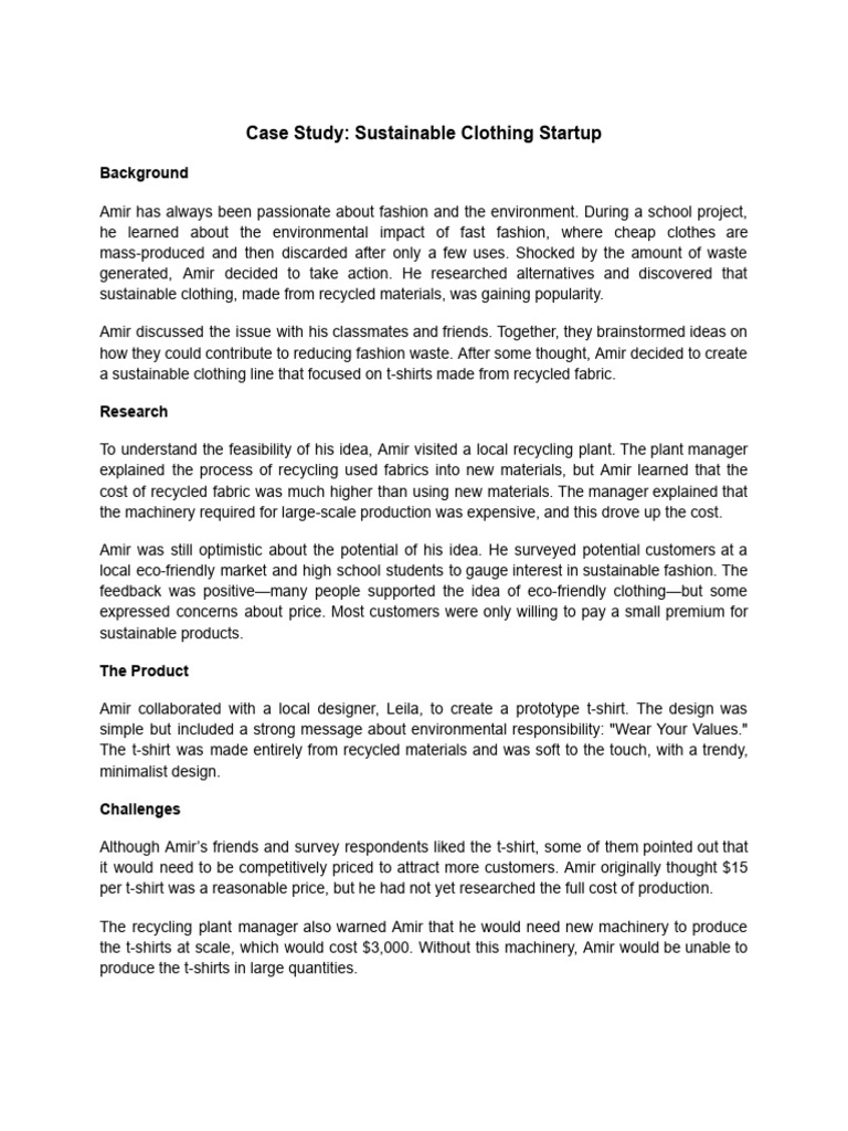 Ch1 & 2 - MS - enterprise | PDF | Recycling | Entrepreneurship