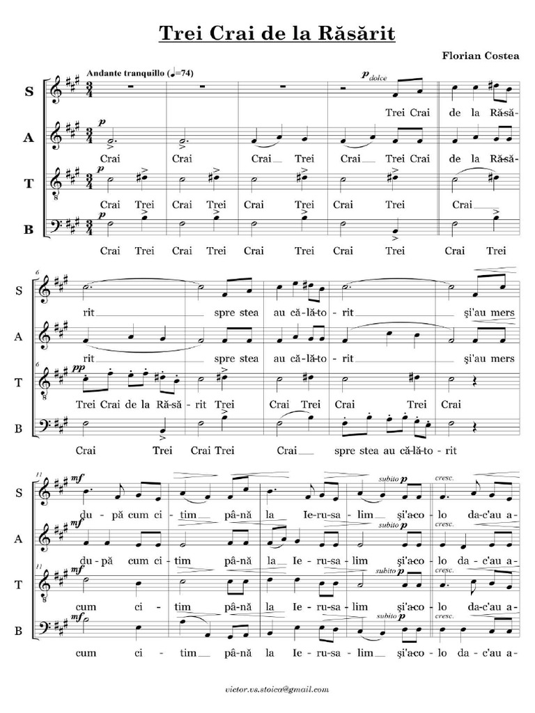 Trei Crai de La Rasarit - FCostea - 241004 - 093652 | PDF