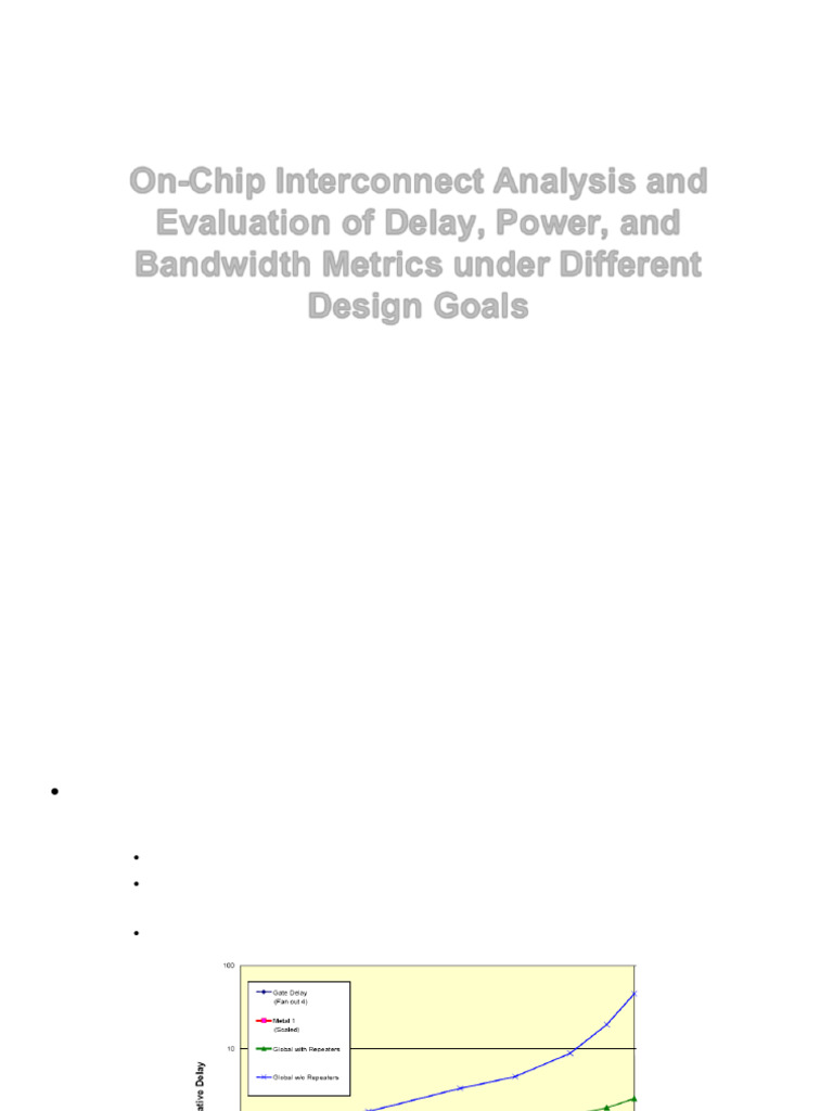 On-Chip Interconnect Analysis & Evaluation of Delay, Power | PDF | Mathematical Optimization ...