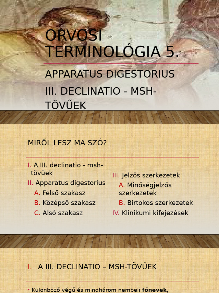 Orvosi Terminologia 5_ea | PDF