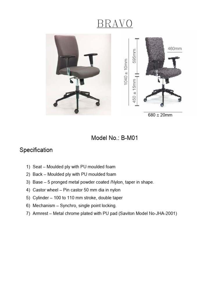 13 Chair specification | PDF | Chair | Upholstery