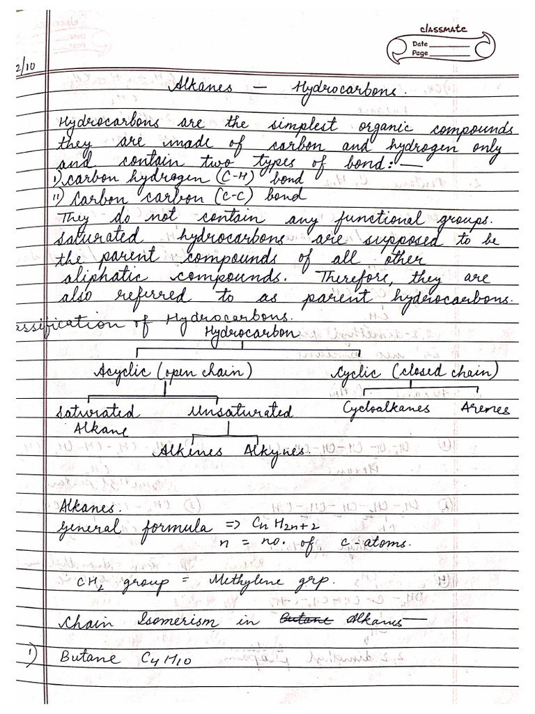 Alkanes Organic Chemistry | PDF