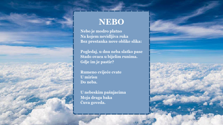 Dragutin Tadijanović - Nebo | PDF