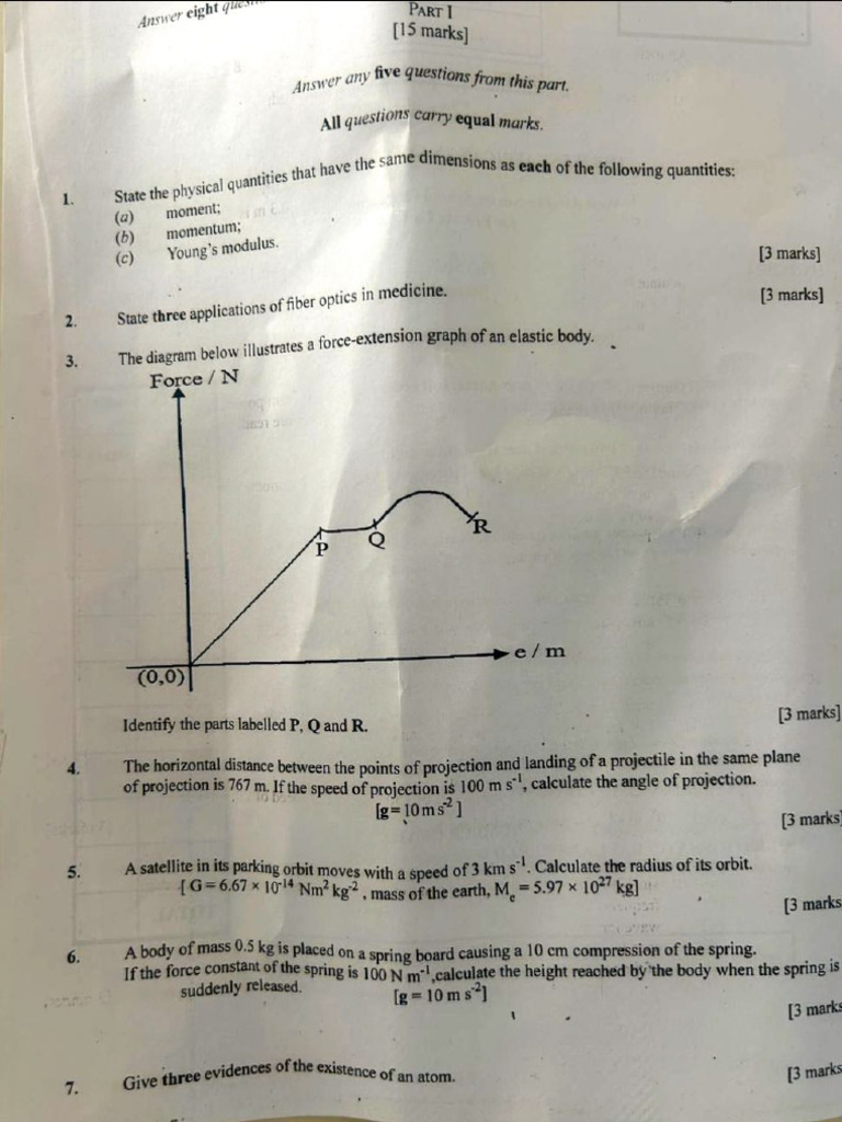 Physics (Essay) - NOVDEC 2024 | PDF