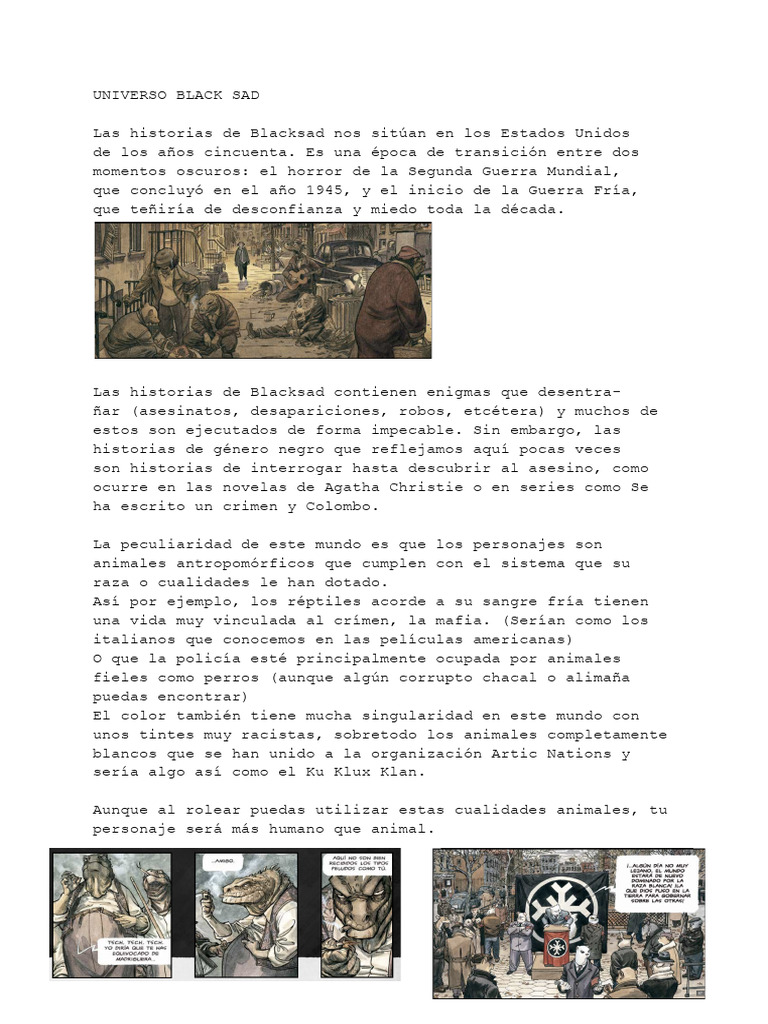 Blacksad Oda A Un Amigo Tutorial Rápido | PDF