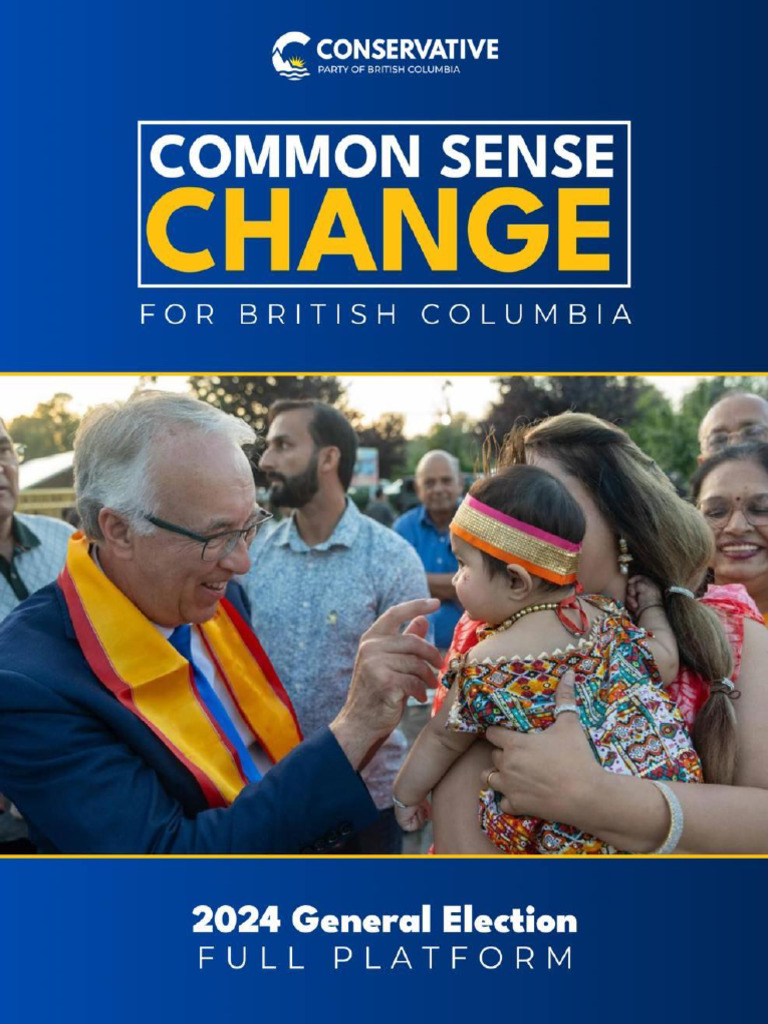 Conservative Party of British Columbia Policy Platform | PDF | Cost Of ...