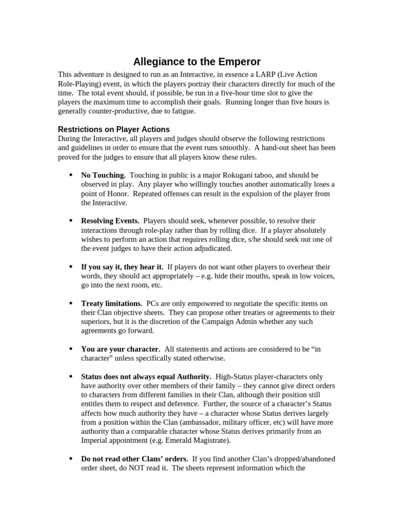 STINT09 Allegiance to the Emperor | PDF | Emperor Of China | Holy Roman ...