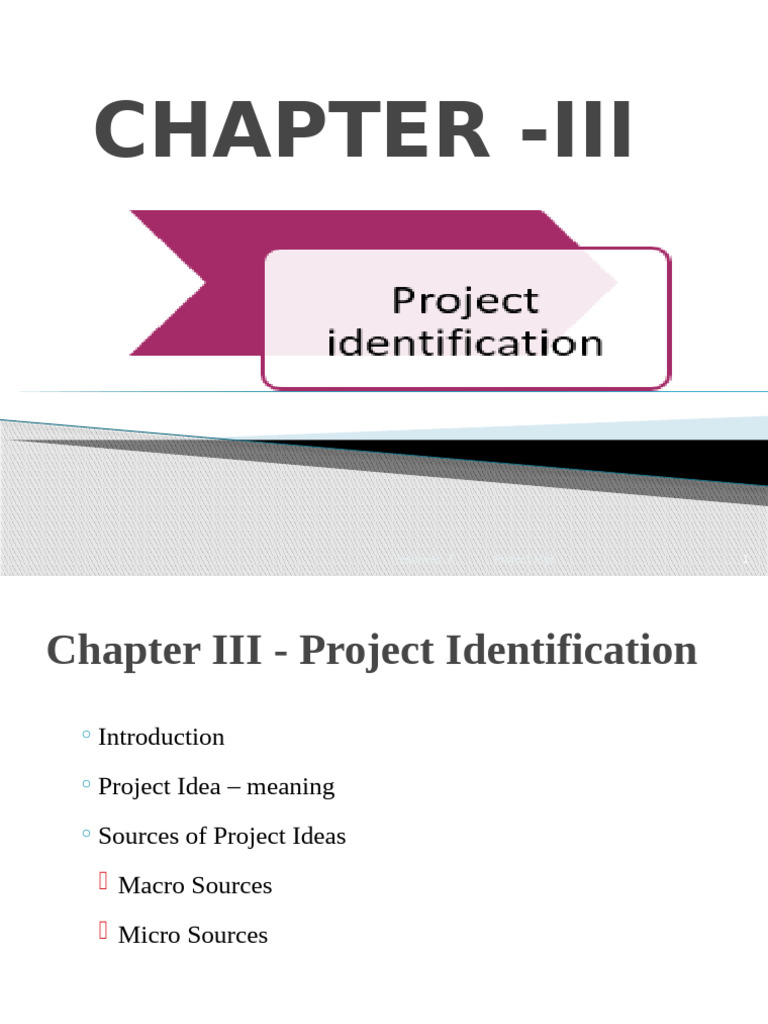Project CH 3 New PPT 2017 | PDF | Entrepreneurship | Microeconomics
