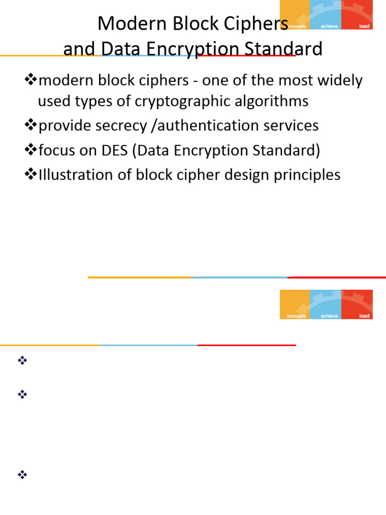 Block Ciphers and Data Encryption Standard | PDF | Cipher | Cryptanalysis