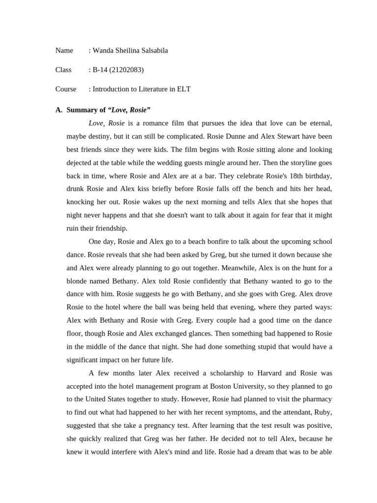 summary of film | PDF
