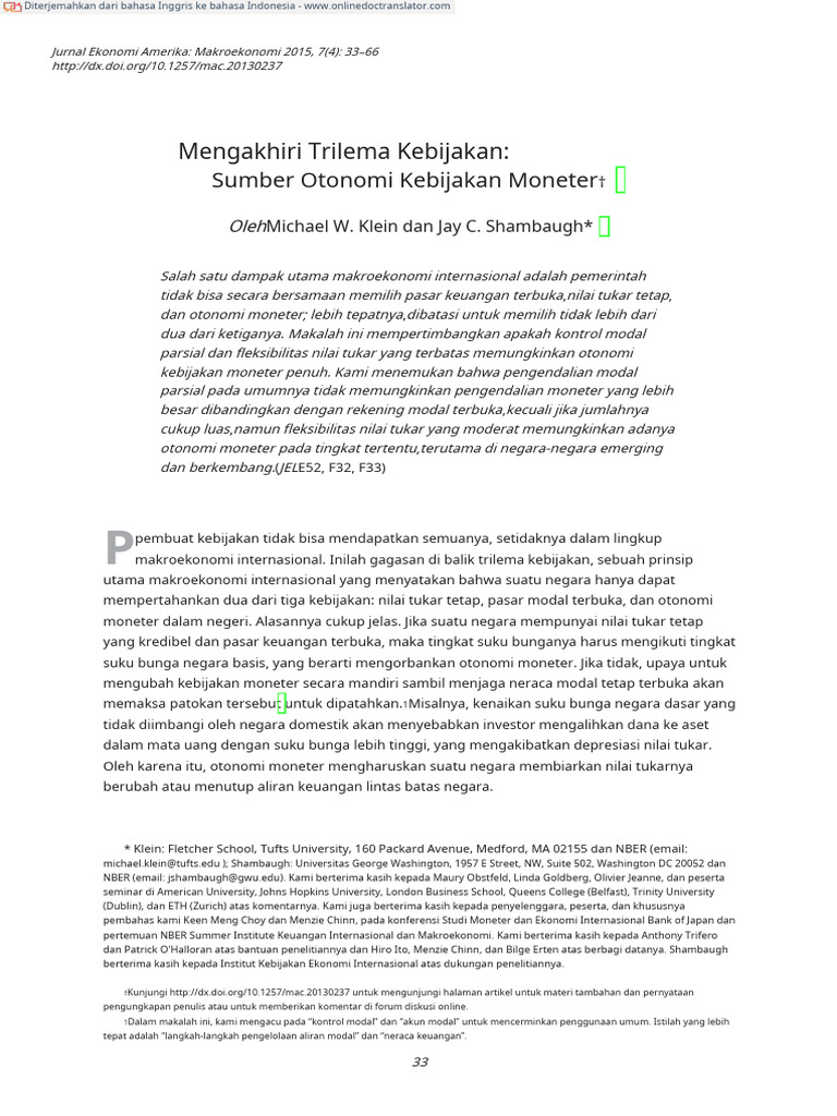 klein2015 Rounding the Corners of the Policy Trilemma, sources of ...