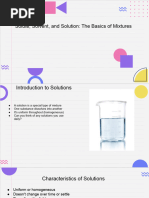 Grade 10 Chemistry: Understanding Solutions | PDF | Solubility | Solvation