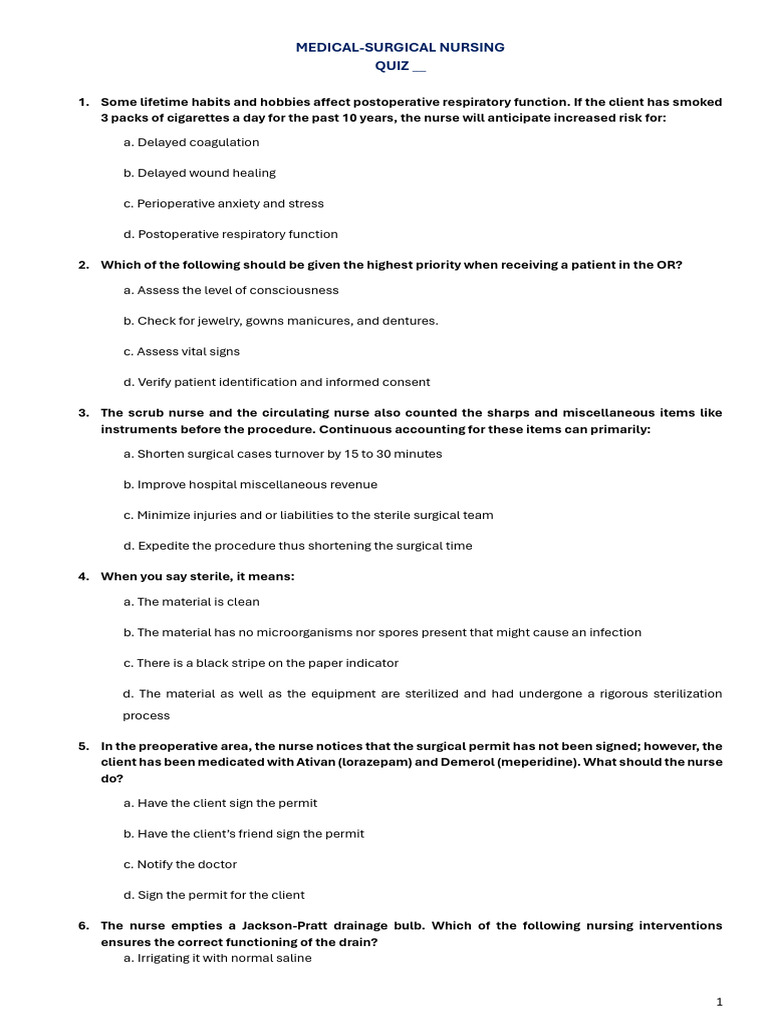 MS-QUIZ-4-MEDICAL1 | PDF | Gastroesophageal Reflux Disease | Stomach