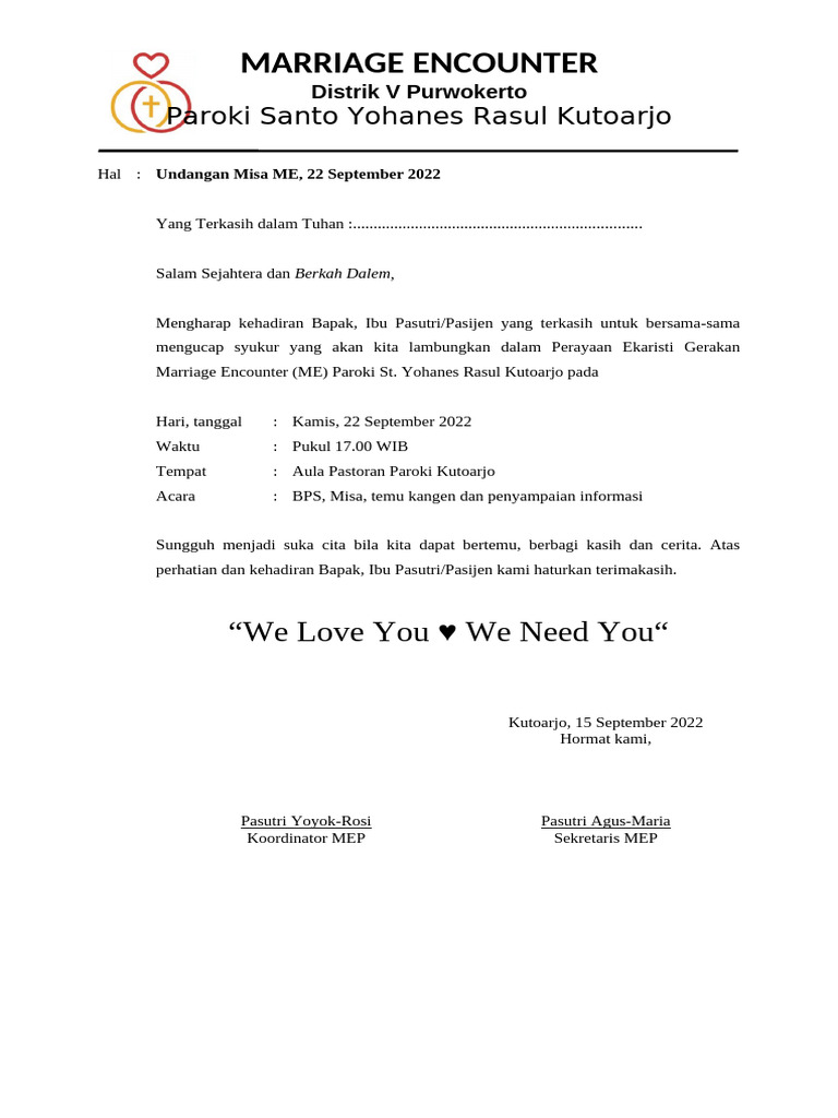 Undangan 22 September 2022 | PDF