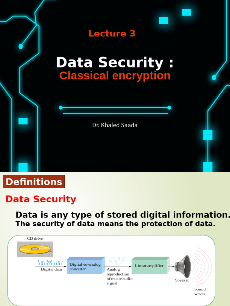 LEC 3 | PDF | Cipher | Cryptography