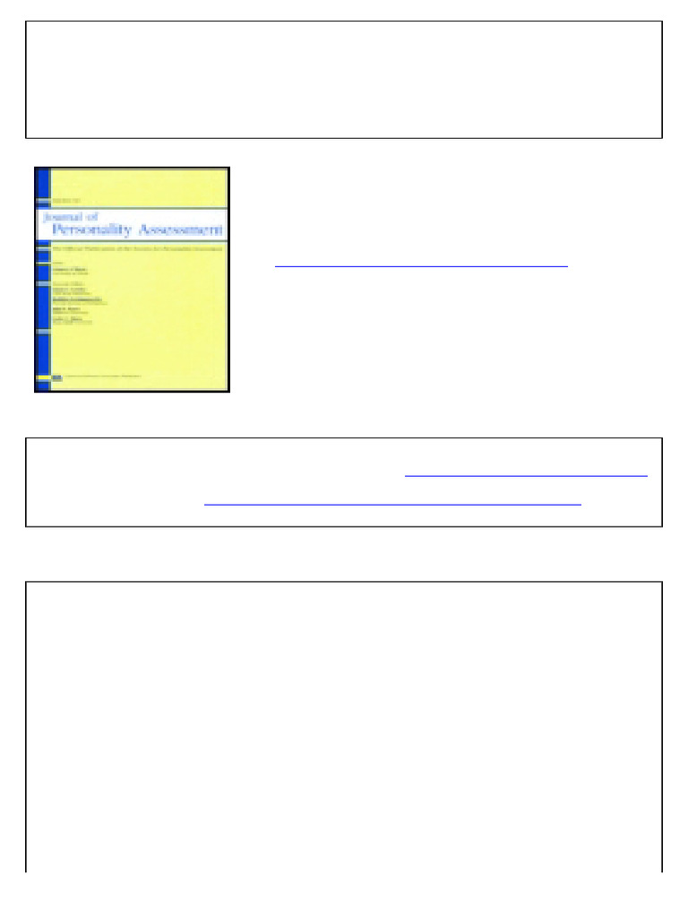 Structured Sentence Completion Test | PDF | Psychology | Psychological ...