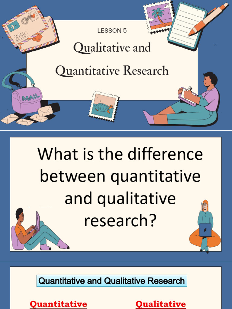 Lesson 5 Quanti and Quali | PDF | Quantitative Research | Qualitative Research