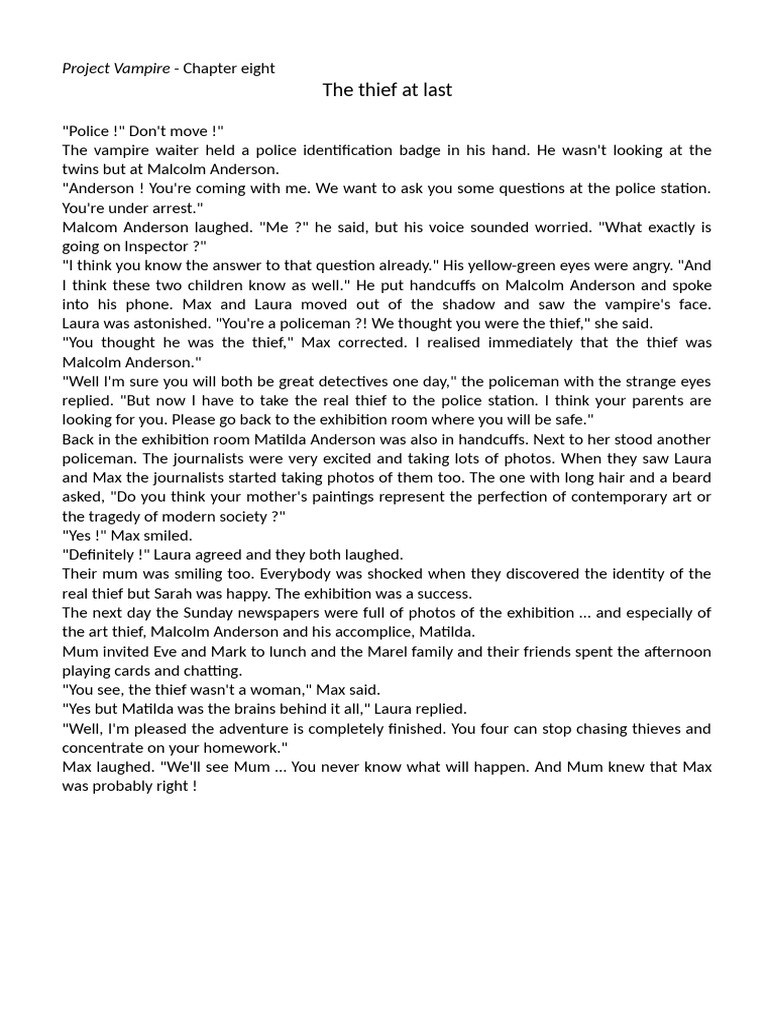 Project Vampire Chapter 8 | PDF