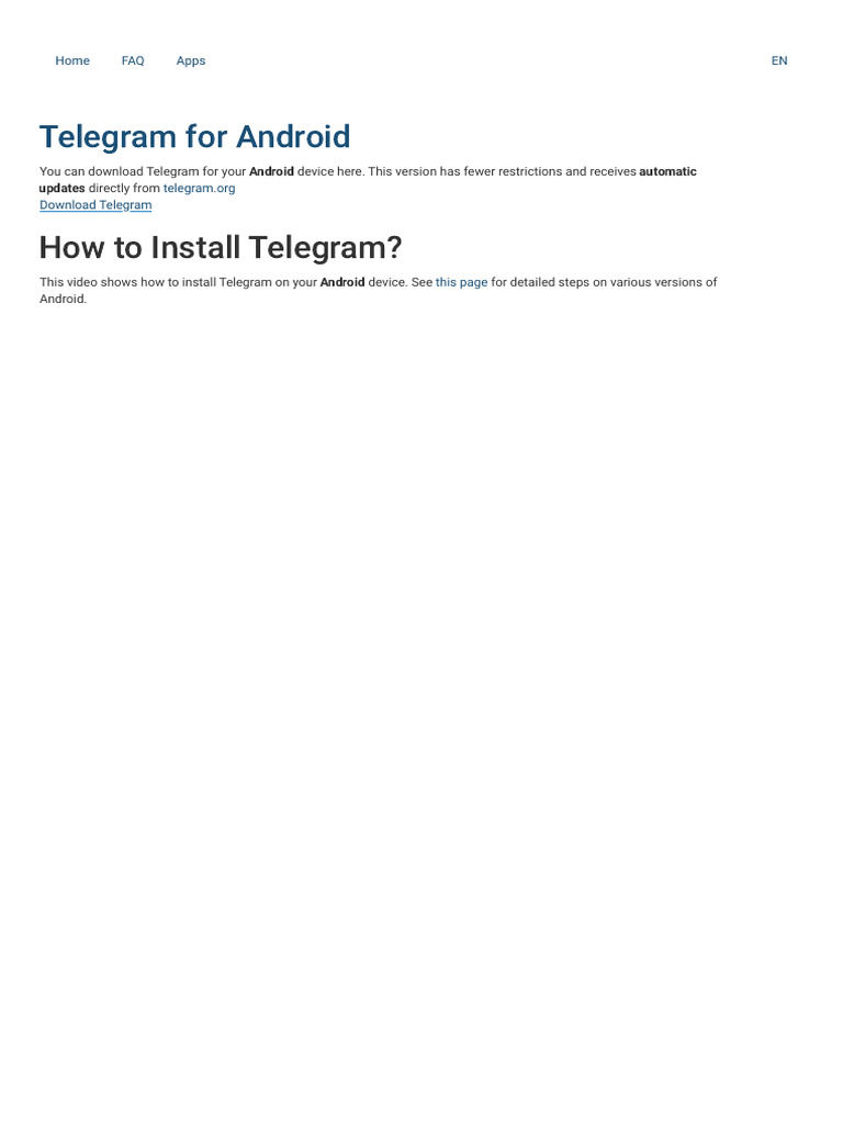 Telegram For Android | PDF