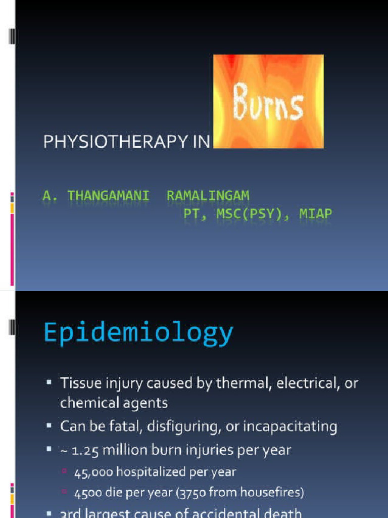 Physiotherapy in Burns | PDF