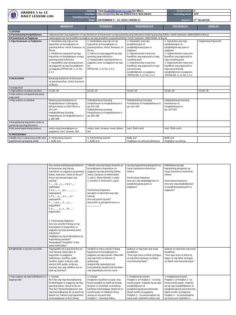 DLL_EPP 5_Q3_W2 (1) | PDF