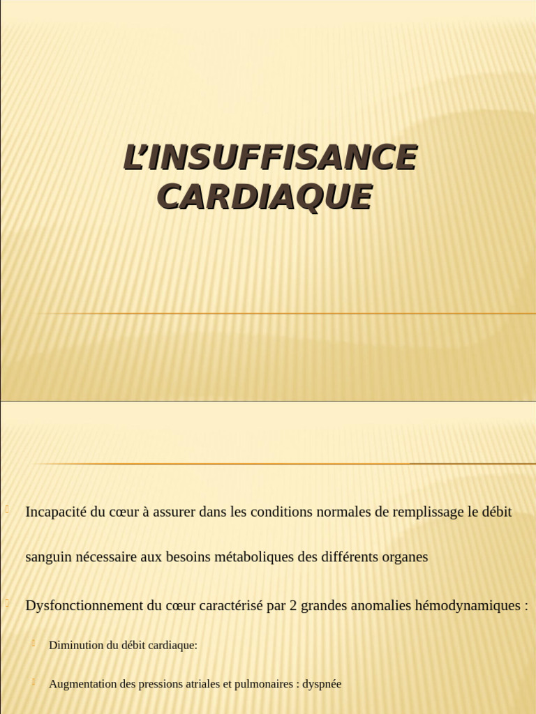 Insuffisance Cardiaque Gauche Physiopathologie – PYTSHG