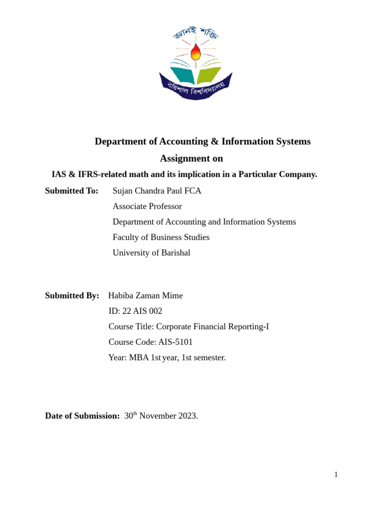 Sujon Sir Assignment (5101) | PDF | Depreciation | Retained Earnings