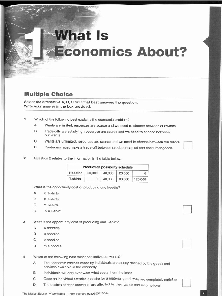 Chapter 1 Workbook MC and SA Questions | PDF