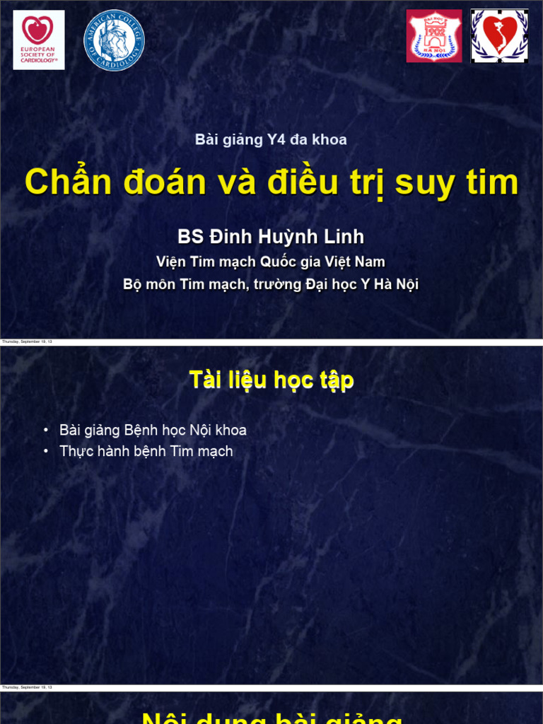 Bai Giang Suy Tim Y4 | PDF