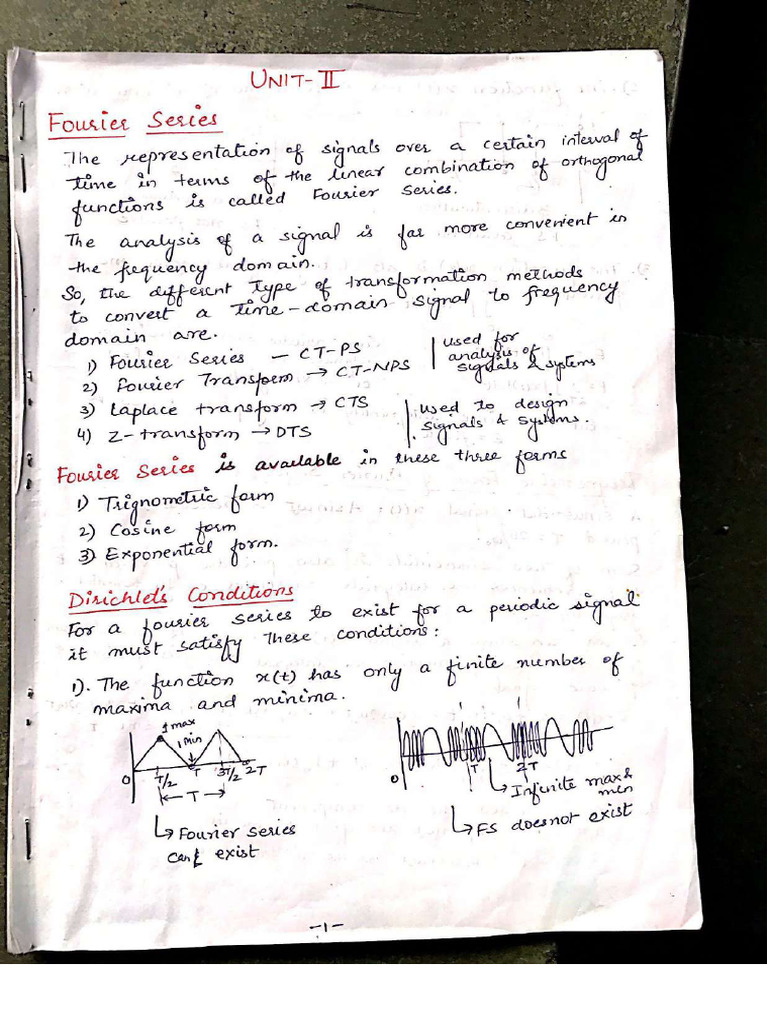 Fourier Series & Transform_compressed_compressed (1) | PDF